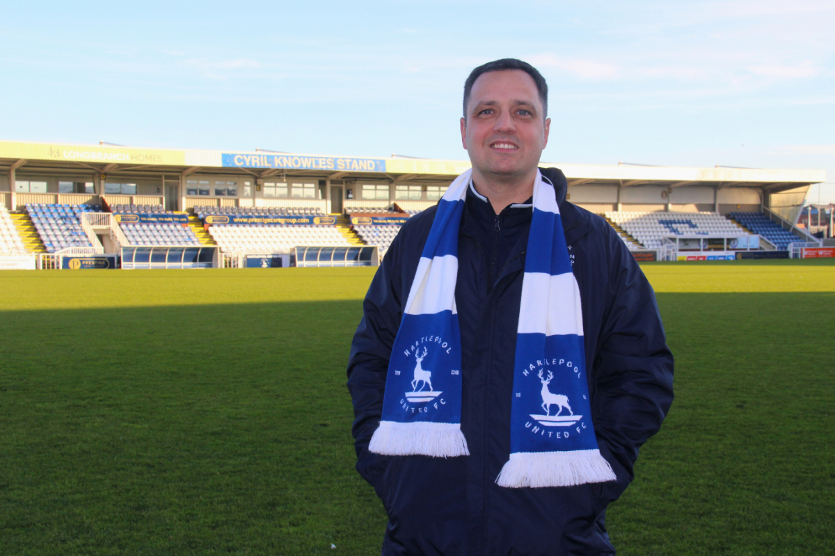 Gareth Horwood appointed Women’s Head Coach – Hartlepool United